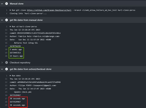 instead of real git commiter date we get job start date · issue 1099 · actions checkout · github