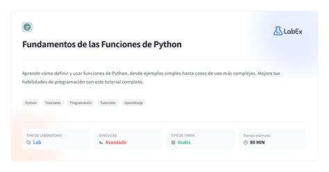 Dominando Las Funciones De Python Tutoriales De Programación Labex Dominando Las Funciones De Python Tutoriales De Programación Labex