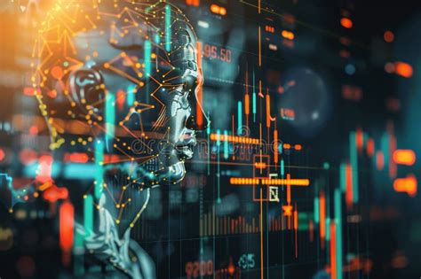 Mans Head Displayed On Computer Screen Incorporating Artificial