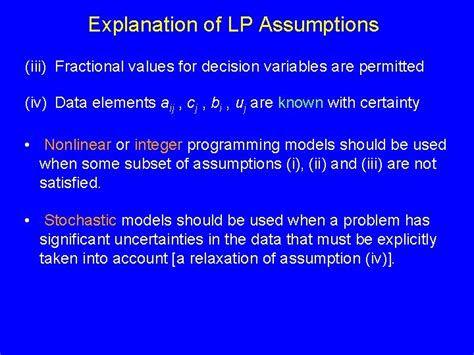 Linear Programming Topics General Optimization Model LP Model