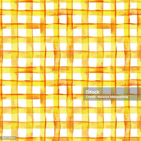 추상 패턴 노란색 셀 사각형 교차 손 드라엔 수채화 일러스트와 매끄러운 패턴 디자인 배경 템플릿 표지 벽지 포장 포장을위한 둥근