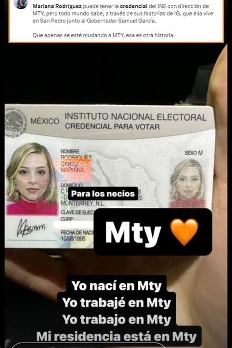 Abogado Desmiente A Mariana Rodríguez Tras Mostrar Su Ine No Es Prueba