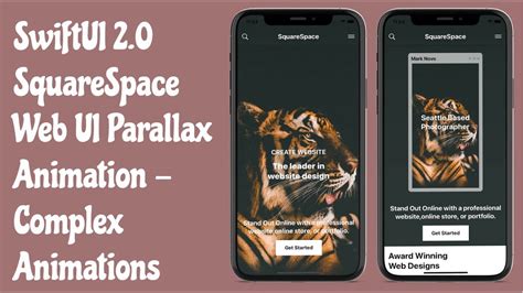 SwiftUI 2 0 Square Space Web UI Parallax Effect Complex Animations