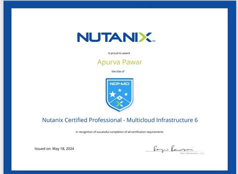 Apurva Pawar On Linkedin Nutanix Nutanixuniversity Ncp 10 Comments