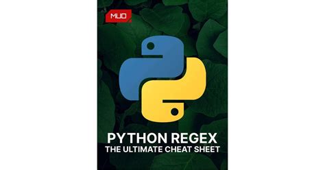Free Ebook The Python Regex Cheat Sheet For Budding Programmers Rostechnix
