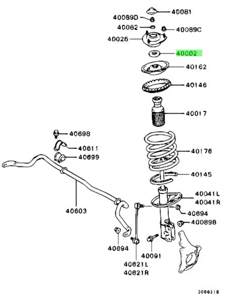 Buy Genuine Mitsubishi MR594349 Bearing,fr Susp Strut for Mitsubishi ...