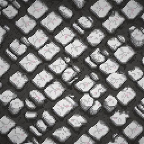 Pixel Art Of A Classic Computer Keyboard In Monochrome Premium Ai