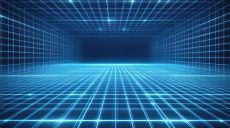 Abstract Digital Grid Premium Ai Generated Image