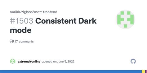 Consistent Dark Mode Issue Nurikk Zigbee Mqtt Frontend Github