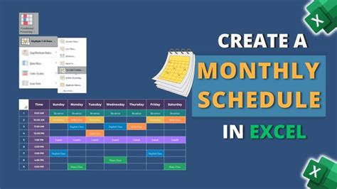 Farihatul Mim On Linkedin How To Create A Monthly Schedule In Excel