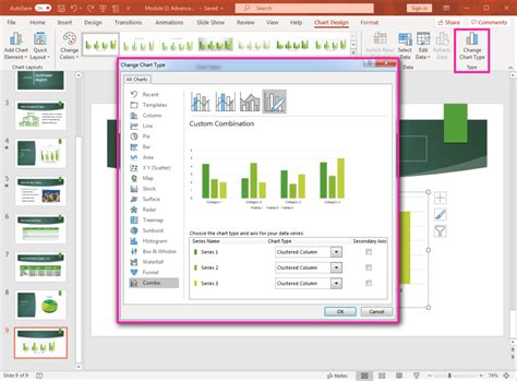 modify charts computer applications for managers