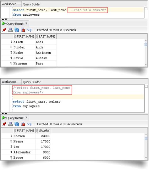 SQL And PL SQL Book For Beginners How To Add Comments To SQL Statements