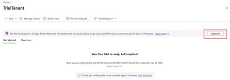 Quickstart Set Up An External Tenant Free Trial Microsoft Entra External Id Microsoft Learn