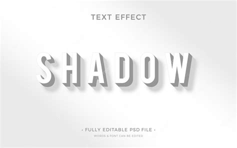 Premium Psd Shadow Text Effect