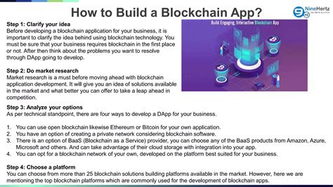 blockchain application development ppt