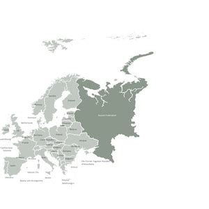 Editable Europe Map Powerpoint Template Etsy