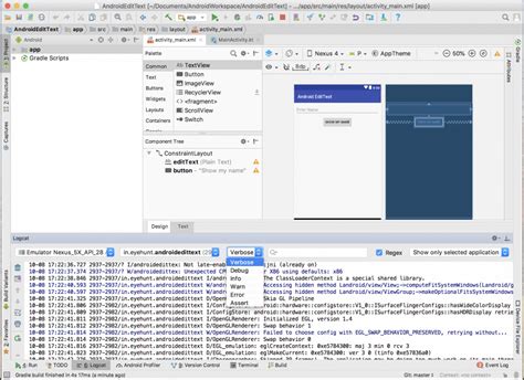 Android Logcat Logv Logd Logi Logw Loge Eyehunts