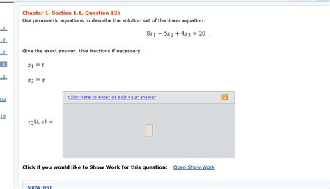Solved 02 12 Chapter 1 Section 1 1 Question 13b Use