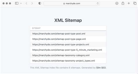 The Basics Of An Xml Sitemap Marc Hyde Creative