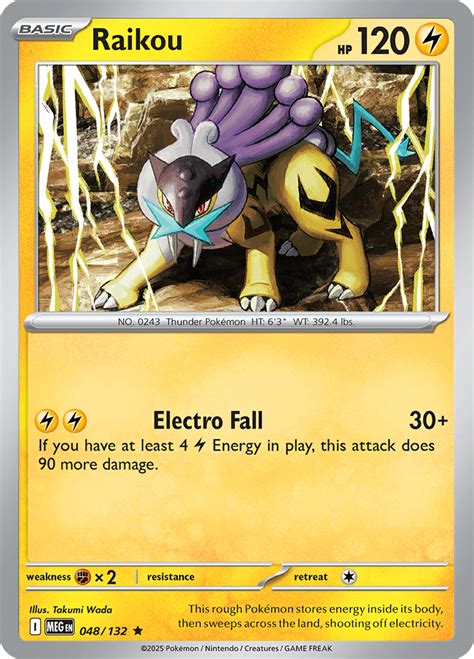 Wat Is Raikou 48 132 Uit Mega Evolution Waard Pokemonkaart Nl