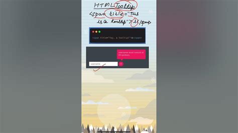 Html Tooltip Html Title Attribute Youtube