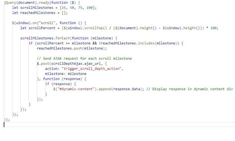Wordpress Code Dynamic Content Based On Scroll Depth Wp Solver