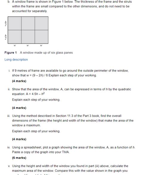 Solved V Using The Height And Width Of The Window You Found Chegg Com