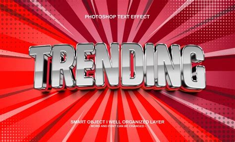 Premium Psd 3d Editable Trending Text Style Effect