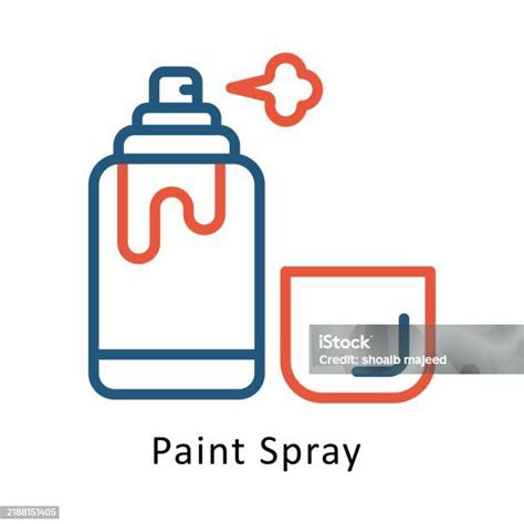 페인트 스프레이 벡터 두 가지 색상 개요 아이콘입니다 Eps 파일 10 개체 그룹에 대한 스톡 벡터 아트 및 기타 이미지 개체 그룹 공장 산업 건물 목공 Istock