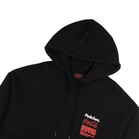 코카 콜라 X 피치스 슈퍼팝 스테이플 후드 블랙
