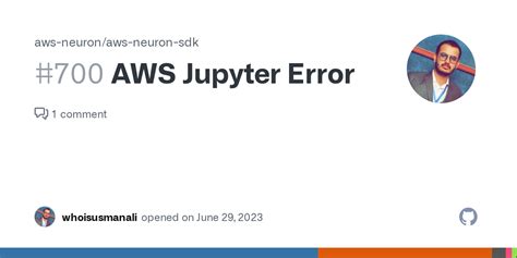 AWS Jupyter Error Issue 700 Aws Neuron Aws Neuron Sdk GitHub