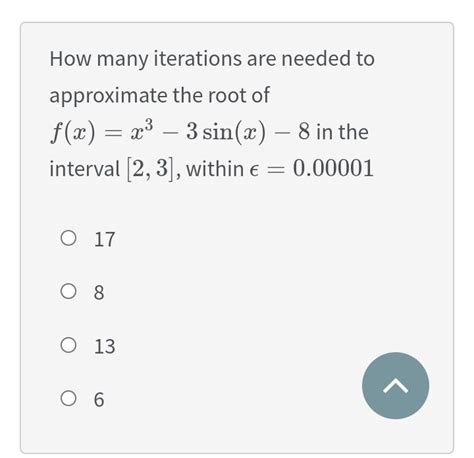 solved how many iterations are needed to approximate the