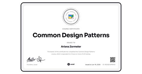 Uxcel Course Certificate Of Completion Uxcel