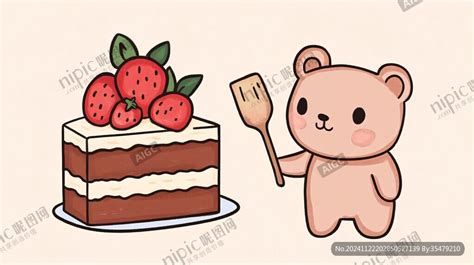 Ai创作图草莓蛋糕卡通图案 草莓本本插画 抱草莓的小熊 草莓小熊咕卡贴纸 卡通人物草莓蛋糕甜品 草莓蛋糕插画 草莓蛋糕手绘插画 卡通蛋糕形象 蛋糕描边插画 蛋糕卡通形象 卡通做蛋糕 草莓蛋糕