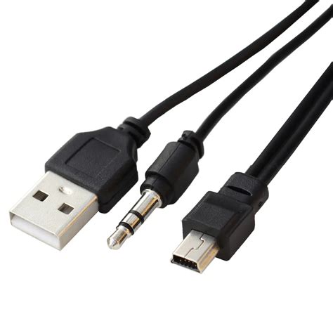 2 In 1 Mini Usb To Jack 35mm Aux Cableusb Male For Bluetooth Speakers In Audio And Video Cables