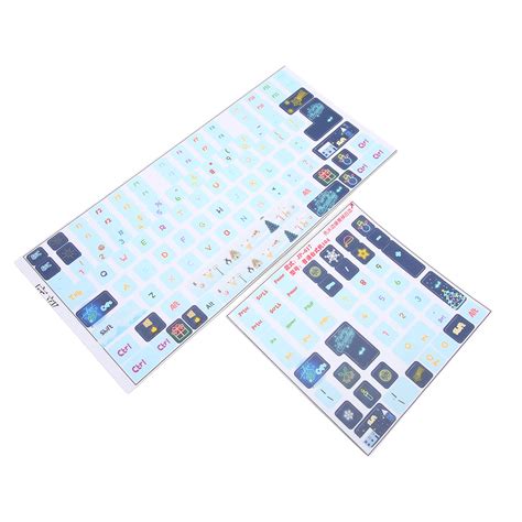 Keyboard Stickers Computer Keyboard Stickers Light Weight Wide Compatible Cartoon Style For 84