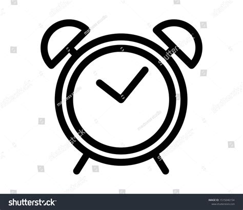 Clock Line Style Icon Vector Illustration Stock Vector Royalty Free 1515046154 Shutterstock