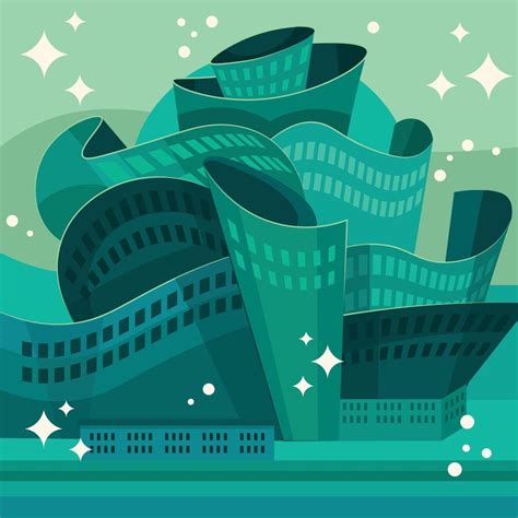 Architecture Abstract Concept Art Rolls Building 66832239 Vector Art At Vecteezy