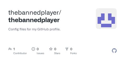 GitHub Thebannedplayer Thebannedplayer Config Files For My GitHub Profile