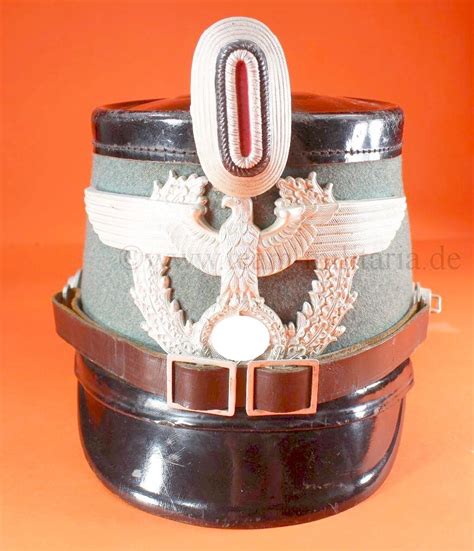 Polizei Tschako Für Mannschaften Mint Condition 990 00