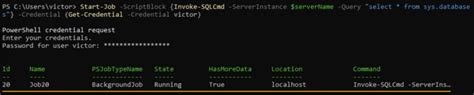 getting started with powershell invoke sqlcmd command
