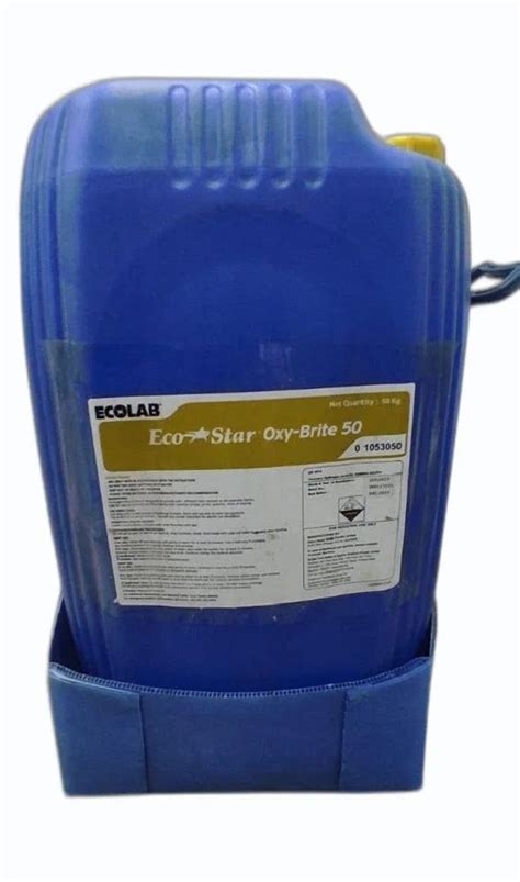 Liquid Ecolab Eco Star Oxy Brite 50 For Industrial Use Packaging Type Can At ₹ 212 Piece In