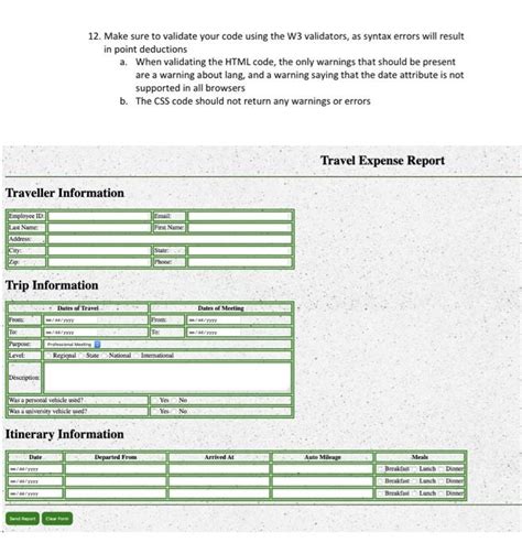 Solved Jsing Html And Css Recreate The Webpage Shown On The
