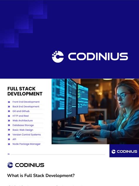 Full Stack Development Codinius Pdf World Wide Web Internet And Web