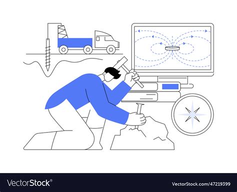 Geophysics Abstract Concept Royalty Free Vector Image