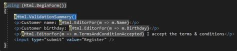 model validation in asp mvc programming with wolfgang