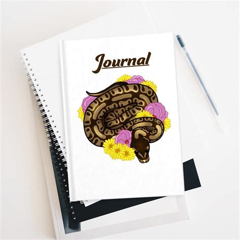Ball Python Journal Ruled Line Etsy