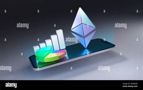 Ethereum Eth Logo And Ether Coins 3d Render Crypto Background