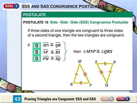 Ppt Proving Triangles Are Congruent Sss Sas Asa Aas Powerpoint Presentation Id 2909653
